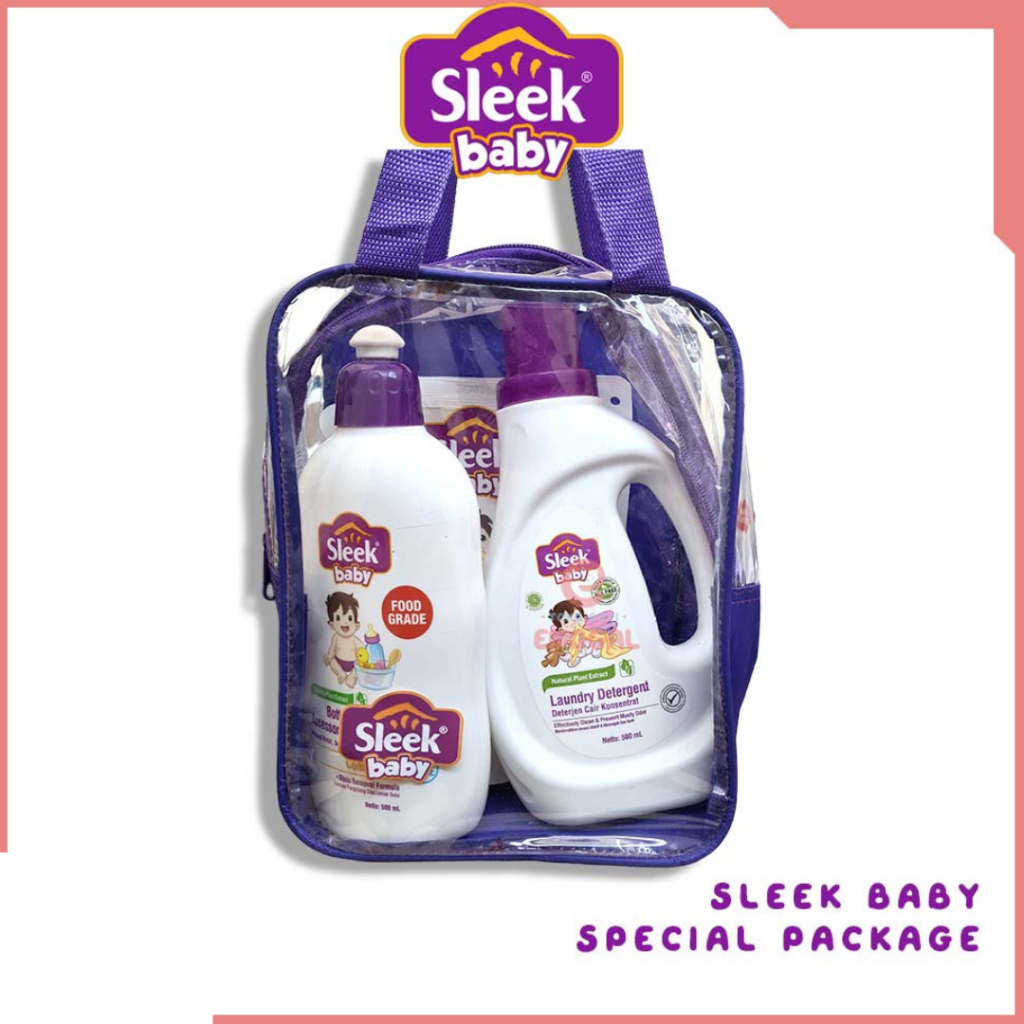 Jual Sleek Baby Special Package 3in1 / Sleek Paket Spesial (bonus pouch ...