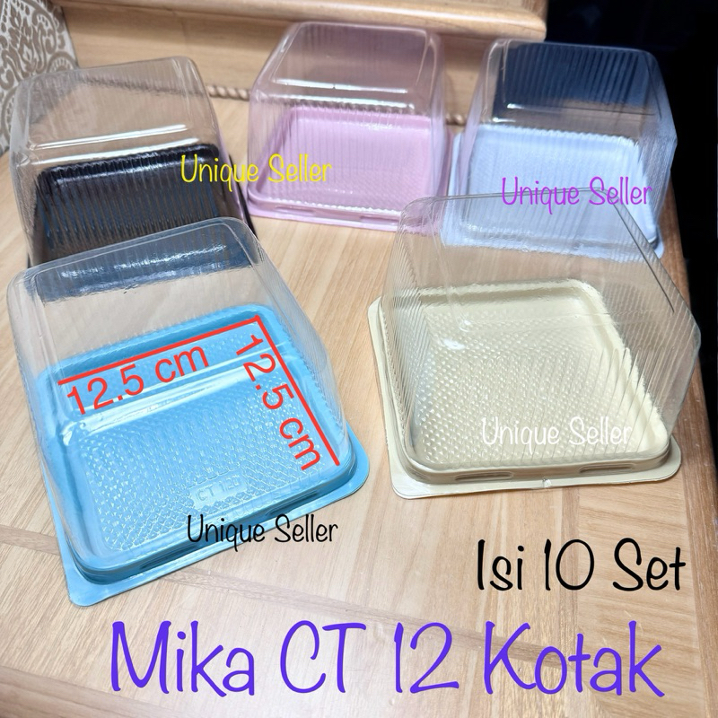 Jual [Isi10] Mika CT 12 Kotak Uk 12x12 Tinggi 8.5 cm / Mika CT 120 ...