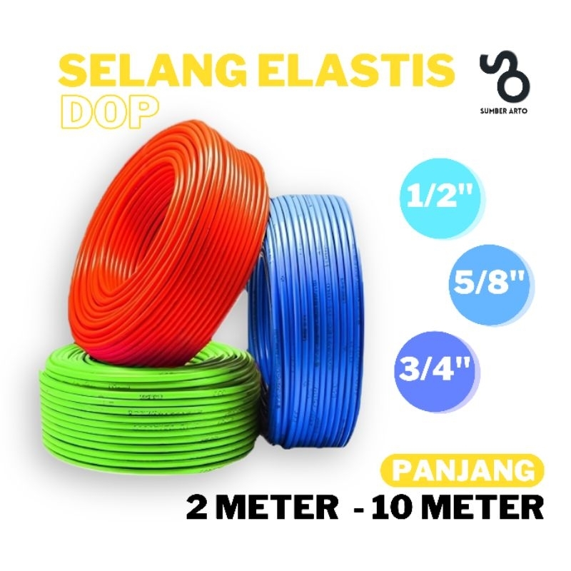 Jual Selang Air Elastis Cuci Motor Mobil Siram Taman Tanaman Selang Kran Air Panjang 2 Meter ...