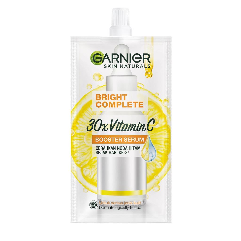 Jual GARNIER Bright complete VITAMIN C 30x BOOSTER SERUM 7.5 ML SACHET ...