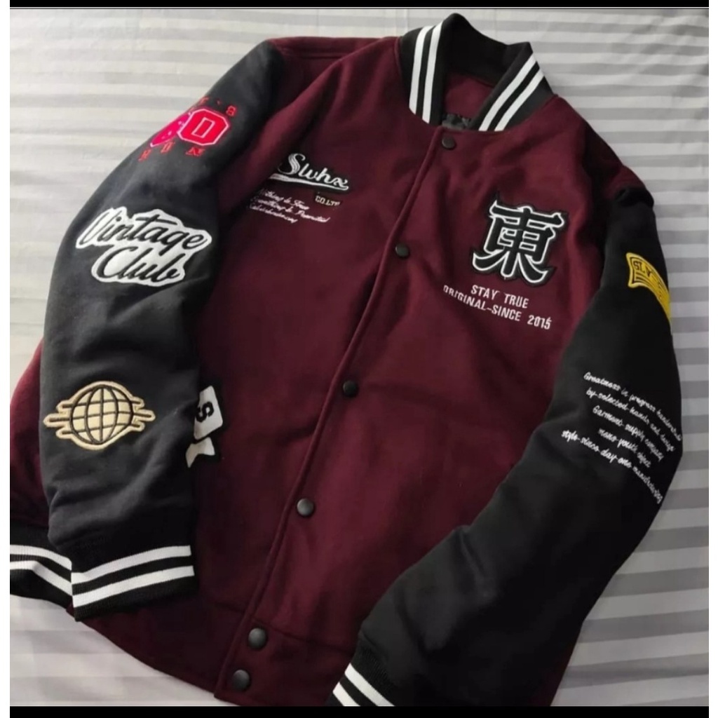 Jual Jaket Varsity Baseball Original Premium FULL BORDIR / Jaket ...