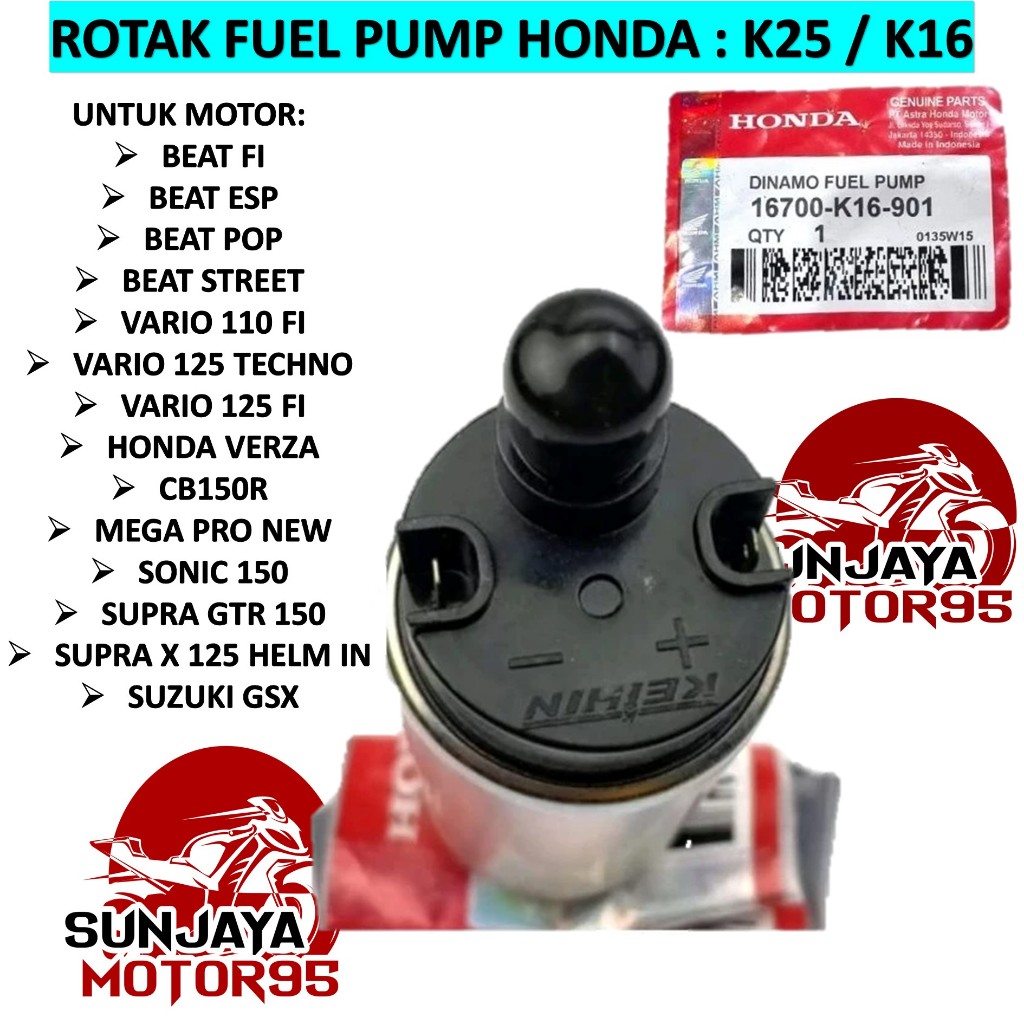 Jual Rotak Fuel Pump k16 / k25 Beat fi eSP - Vario 110 - Vario 125 ...