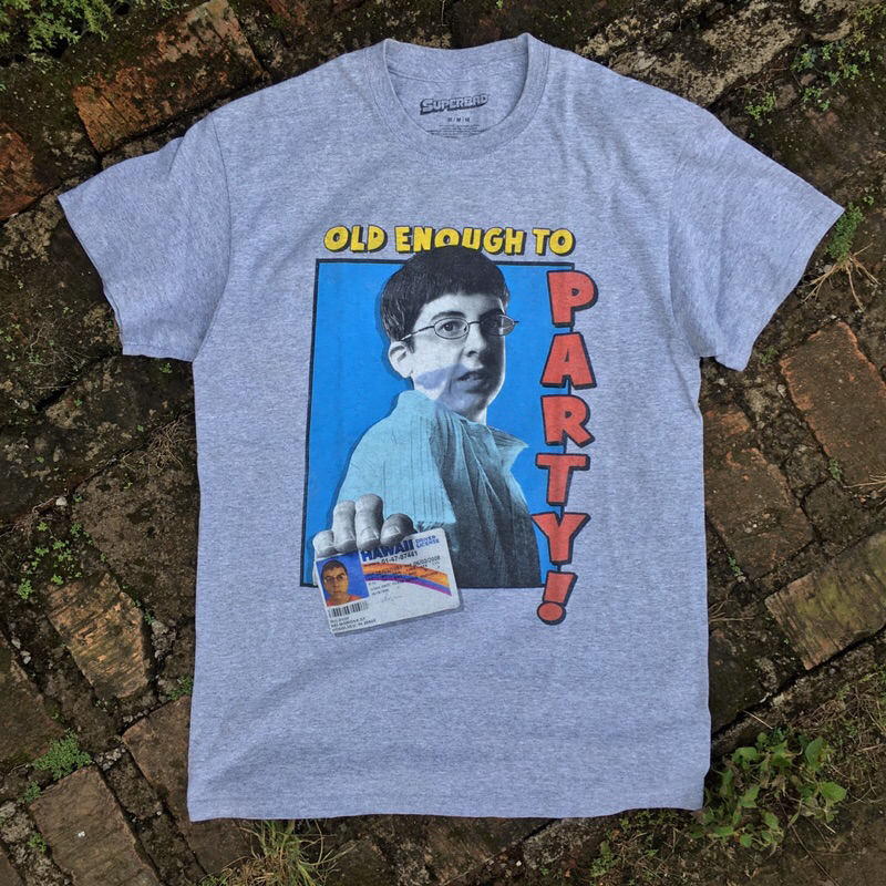 Jual Kaos/Tshirt Superbad Movie Mclovin - Old Enough To Party ...
