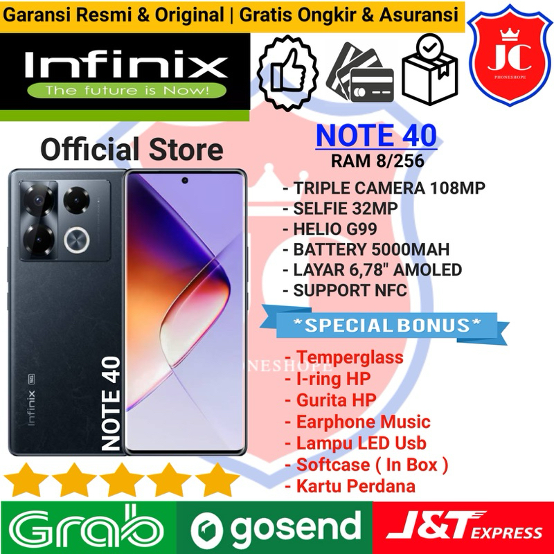 Jual INFINIX NOTE 40 NOTE 40S RAM 8/256GB GARANSI RESMI INFINIX INDONESIA | Shopee Indonesia