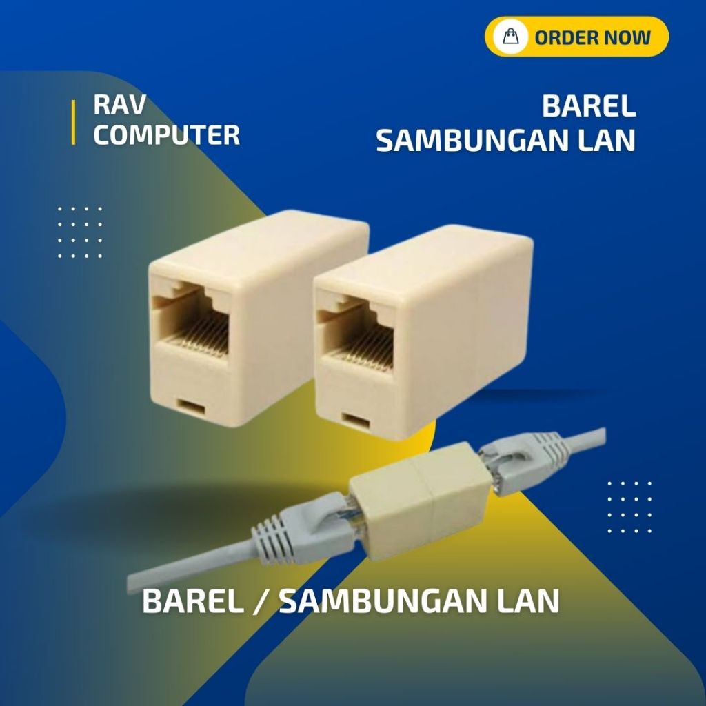 Jual BAREL / SAMBUNGAN KABEL LAN UTP / FTP | Shopee Indonesia