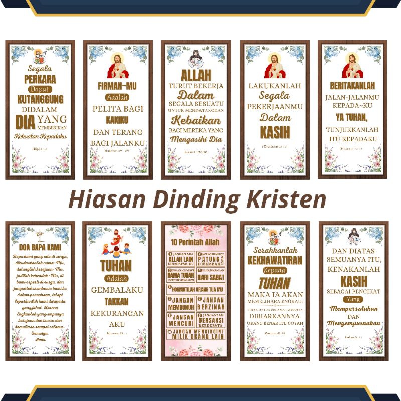 Jual Hiasan Dinding Rumah Kristiani Walldecor | Shopee Indonesia