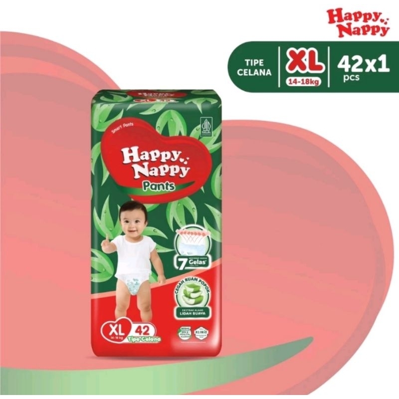 Jual Happy Nappy Smart Pants S60 / M52 / L46 / XL42 || Happy Nappy ...