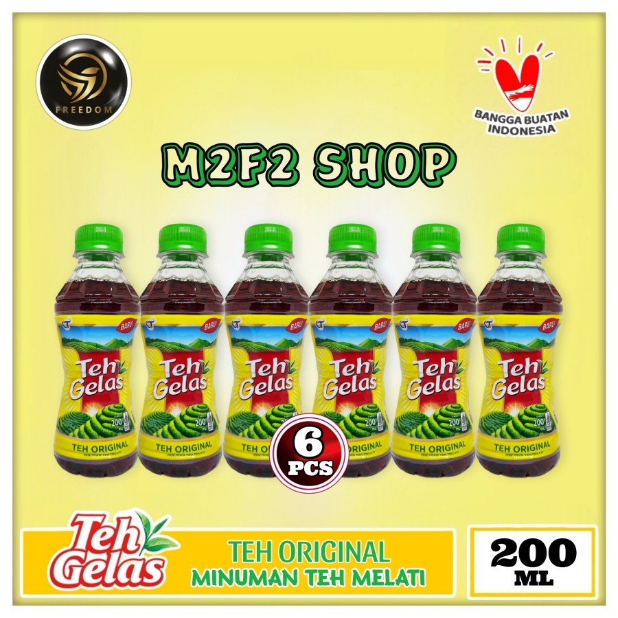 Jual Teh Gelas Original Tea Botol Plastik Pet - 200 ml (Kemasan 6 Pcs ...