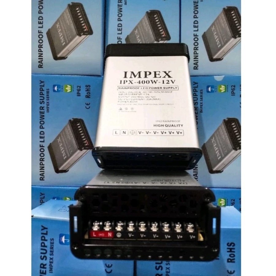 Jual Power Supply impex rainproof 400 watt /33.3A Outdoor. indoor ...
