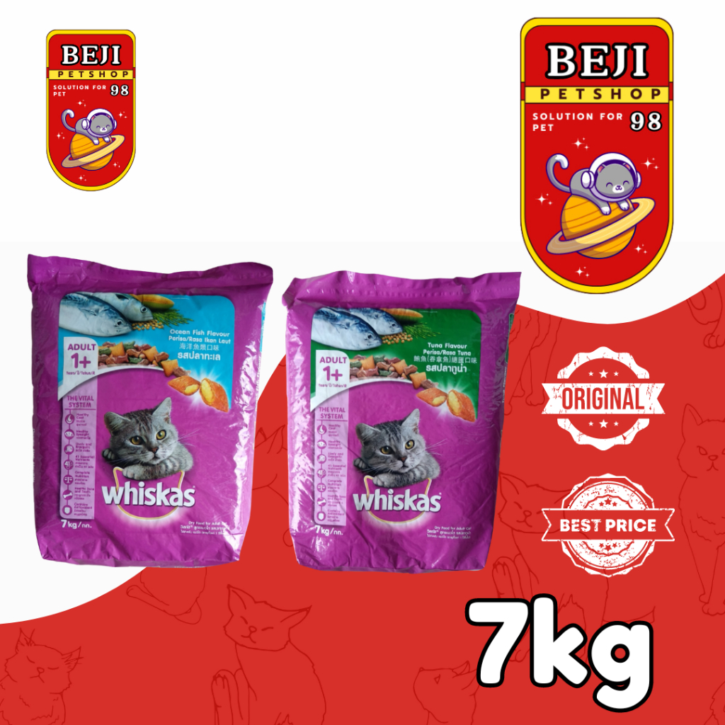 Jual Whiskas Adult Tuna & Ocean Fish 7kg KHUSUS EKSPEDISI | Shopee ...