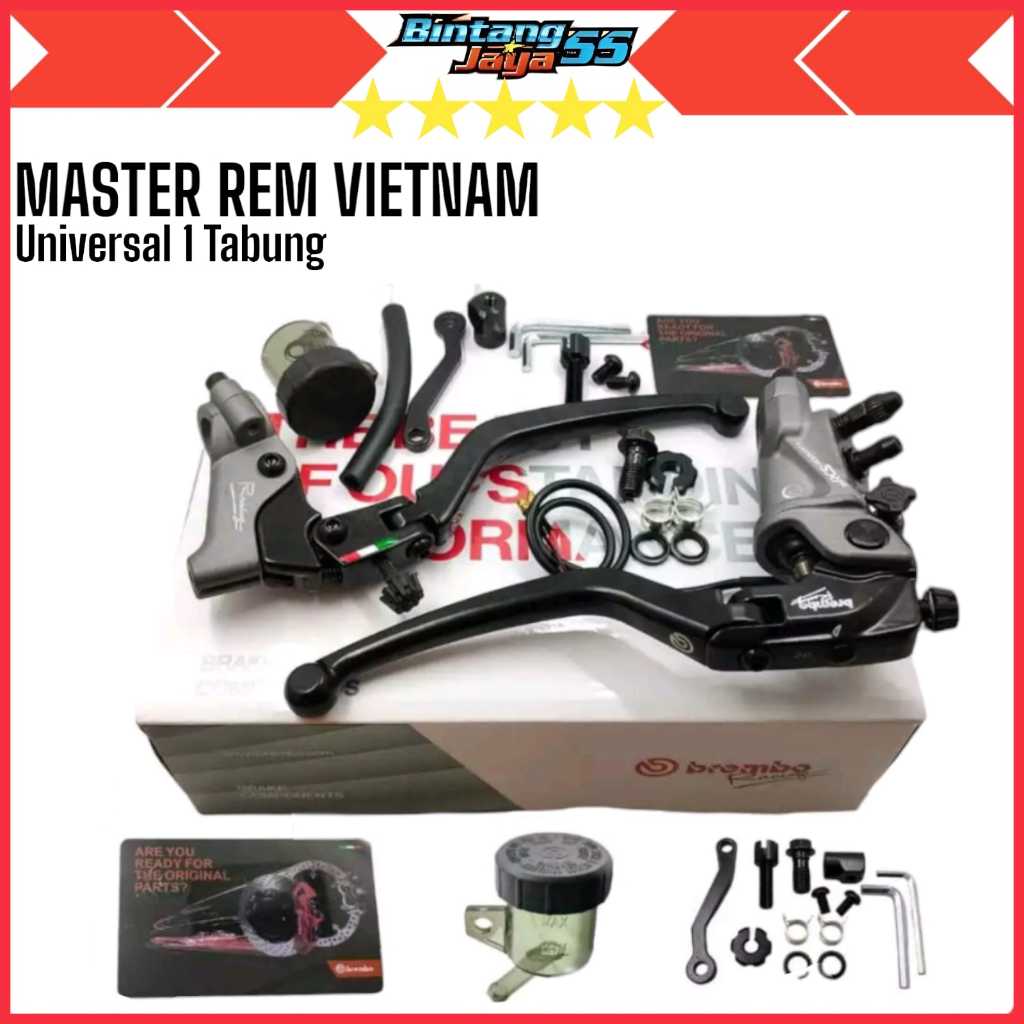 Jual MASTER REM RCS19 TWM CORSA CORTA CNC FULL BLACK MIO-SCOOPY-BEAT ...