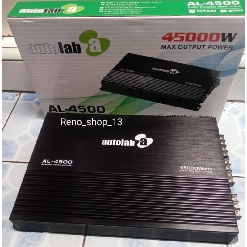Jual Power mobil Autolab AL 4500 BLACK, 4chanel | Shopee Indonesia