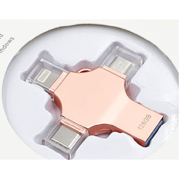 Jual Y03 Flashdisk 1TB OTG 4 IN 1 for iphone 6/15 USB 3.0 Micro + Type ...