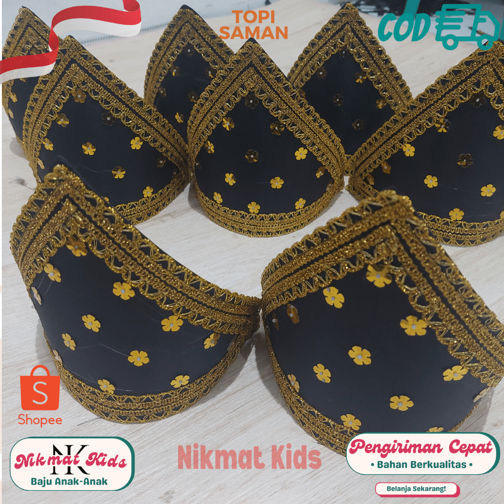 Jual Topi saman laki laki asesoris kepala adat aceh topi aceh tari ...