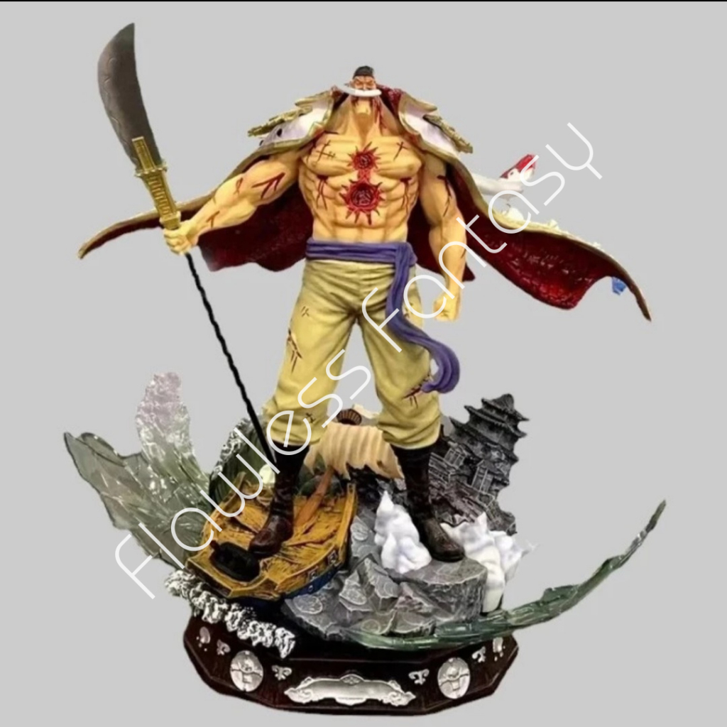 Jual One Piece Edward Newgate White Beard Shirohige Anime Statue Figure ...