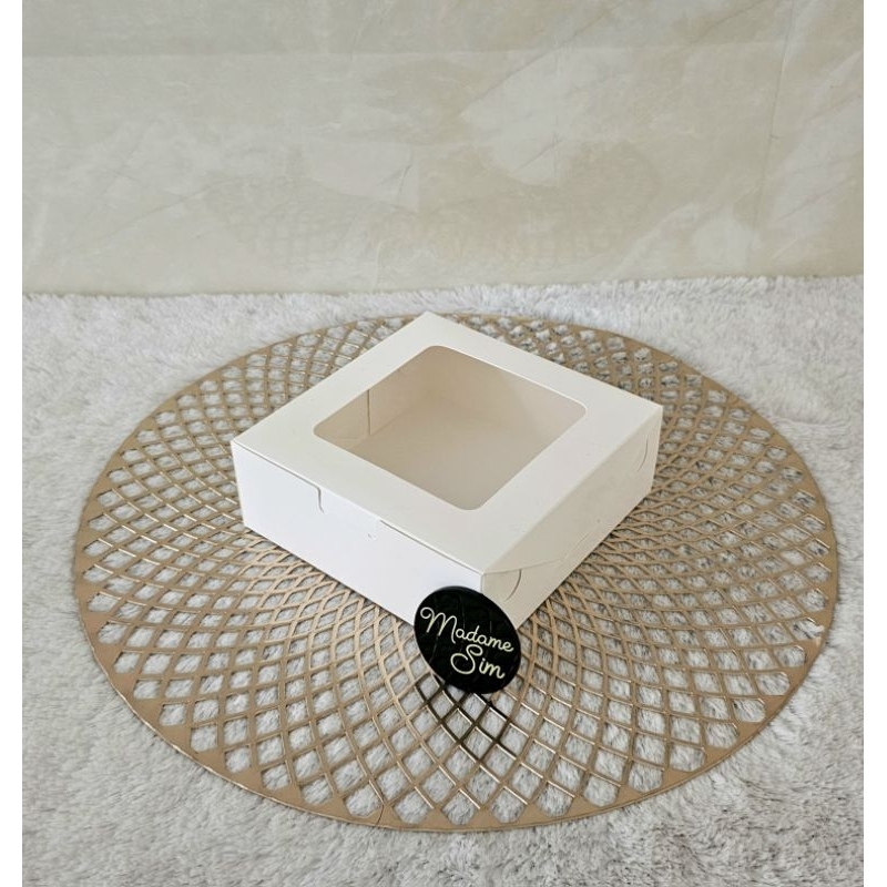 Jual BOX IVORY - KOTAK BROWNIES - DUS ROTI - KARDUS SNACK 15x15x5 ...