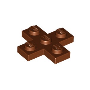 Jual Lego Reddish Brown Part 15397 Plate, Modified 3 x 3 Cross | Shopee ...
