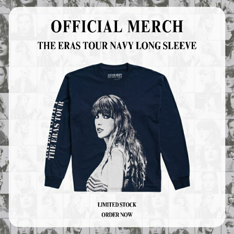 Jual (READY STOCK) Official Merch Taylor Swift The Eras Tour Navy Long ...