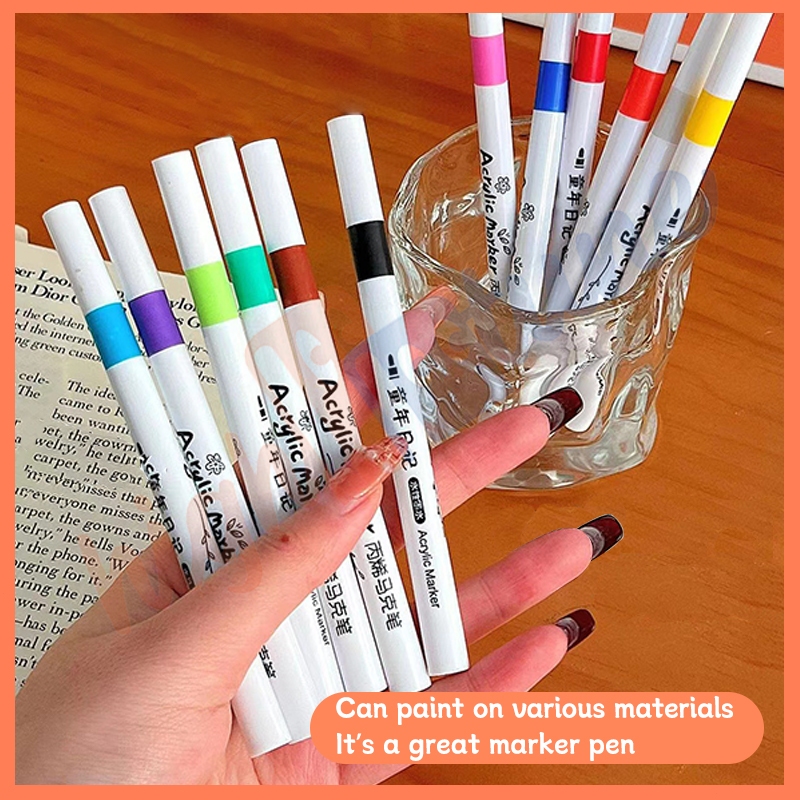 Jual Hightune Acrylic Marker Set Spidol Akrilik DIY Painting Spidol ...