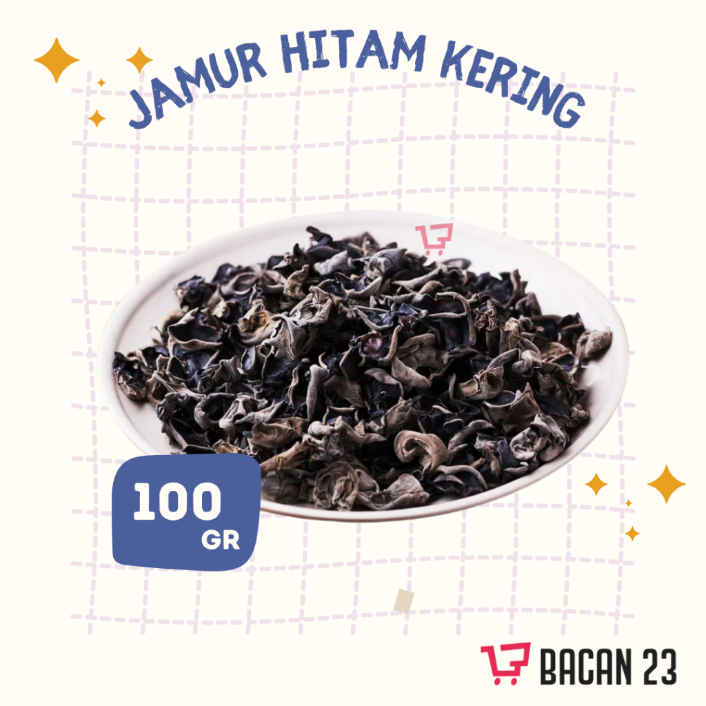 Jual Jamur Hitam Kering (100gr) - (Bahan Pasar Timbang) / Jamur Kuping ...