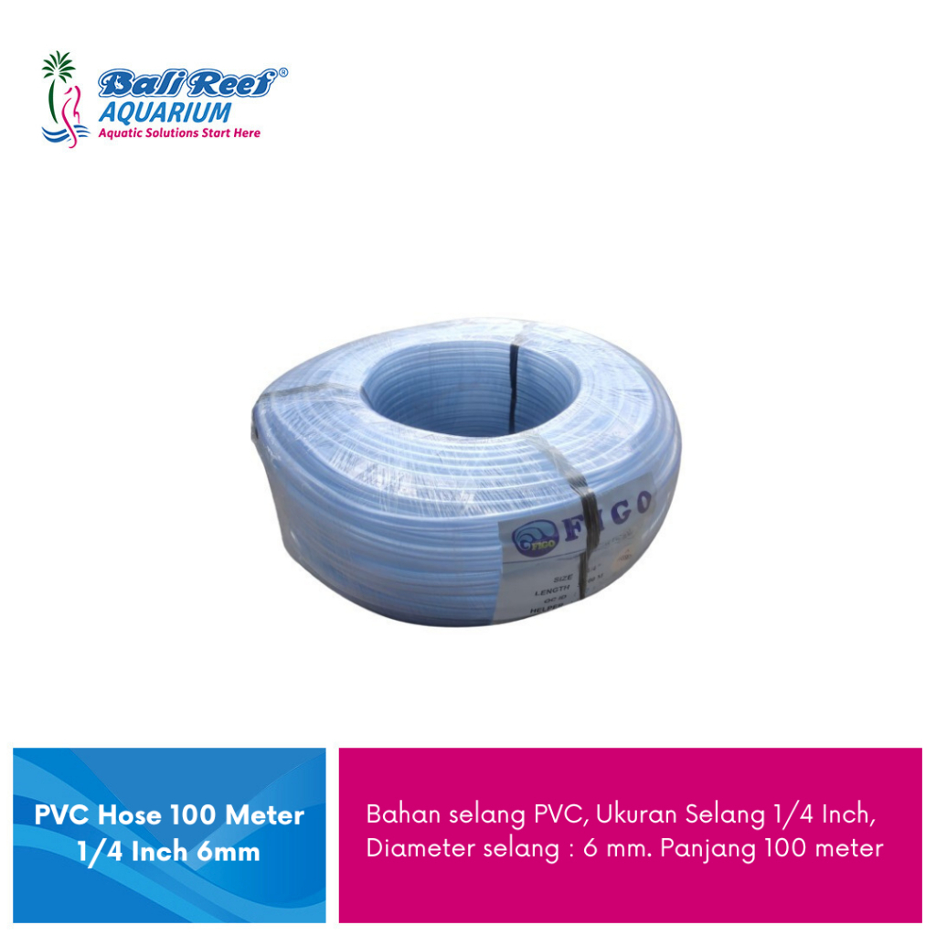 Jual Selang Aerator PVC 100 Meter 1/4 Inch Selang Irigasi Hidroponik ...
