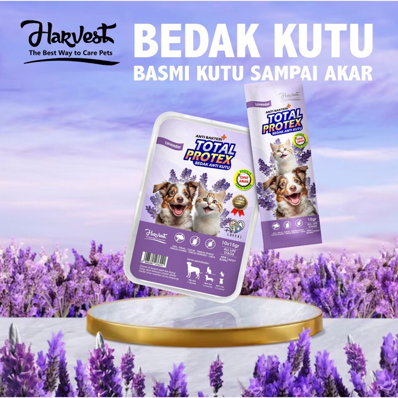 Jual Bedak Kutu Total Protex Lavender by Harvest isi 15gr tiap ...