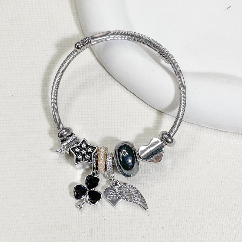 Jual Premium Gelang Pandora Charms Bracelet Serut Titanium Asli Wanita ...