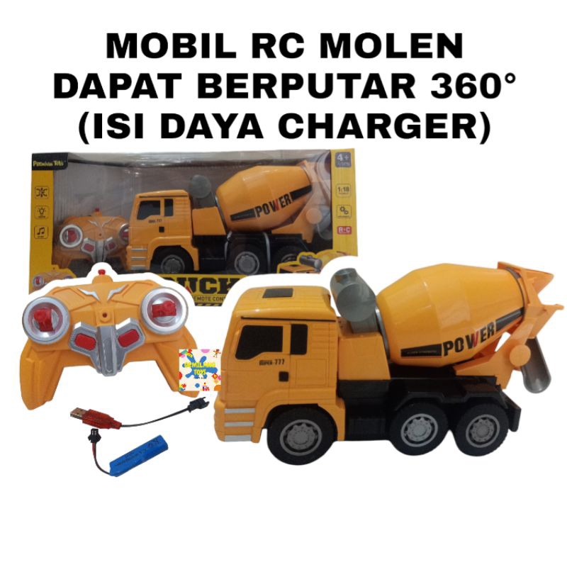 Jual MOBIL RC MOLEN / MIXER DAPAT BERPUTAR 360° | Shopee Indonesia