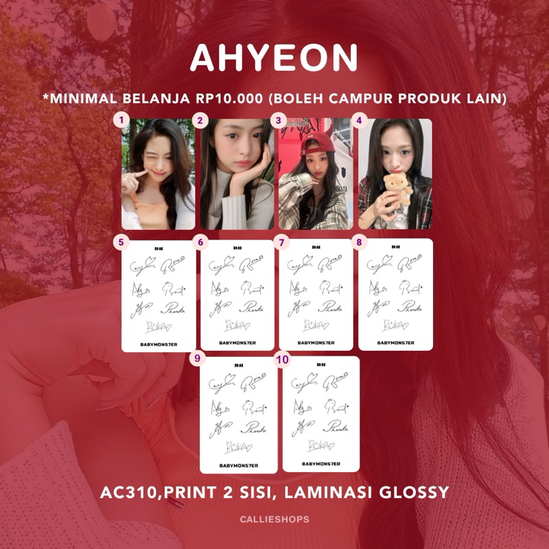 Jual BABYMONSTER BAEMON SELCA SHEESH BABYMON7ER BATTER UP Unofficial ...