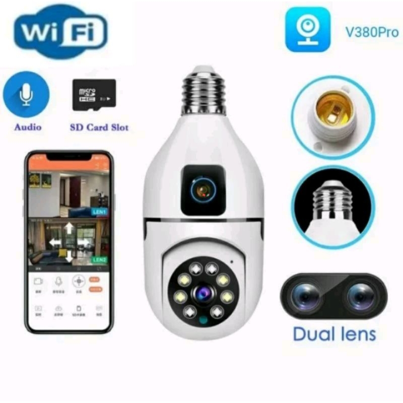 Jual IP Camera Smart Cam App V380 Dual Lensa Wireless Dual Lensa IP Cam ...