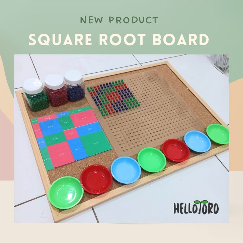 Jual Montessori Square Root Board | Shopee Indonesia
