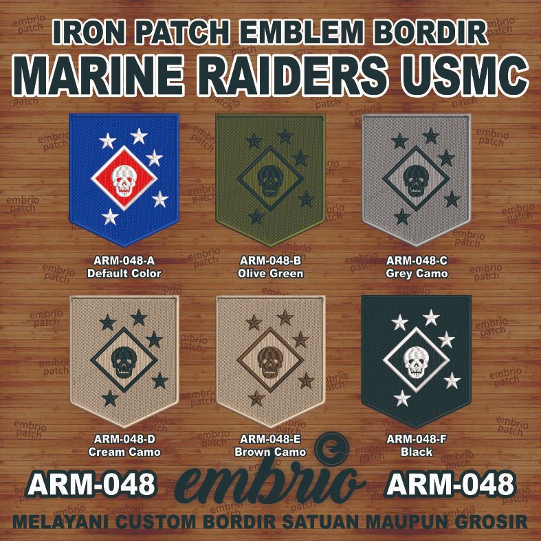 Jual ARM-048 Patch MARINE RAIDERS USMC marsoc us marine corps ...