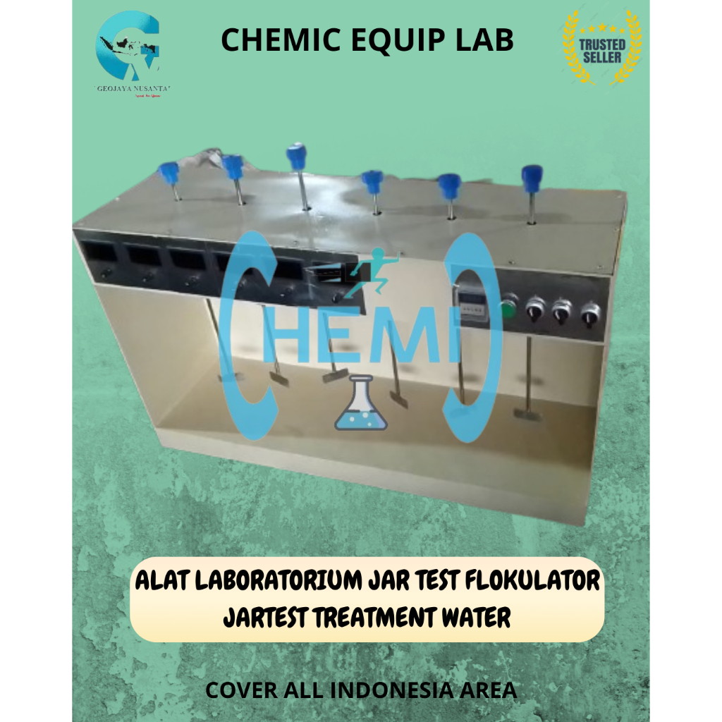 Jual ALAT LABORATORIUM JAR TEST WATER TREATMENT FLOKULATOR JARTEST 4 ...