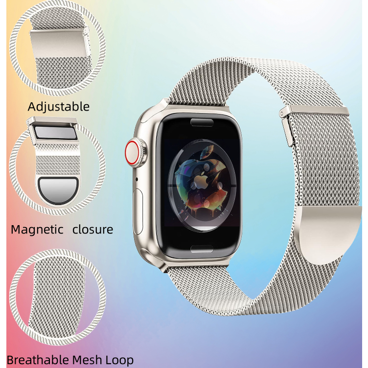 Jual Apple Watch Tali Jam Tangan Magnetik Baja Tahan Karat Seri Ultra 2 ...