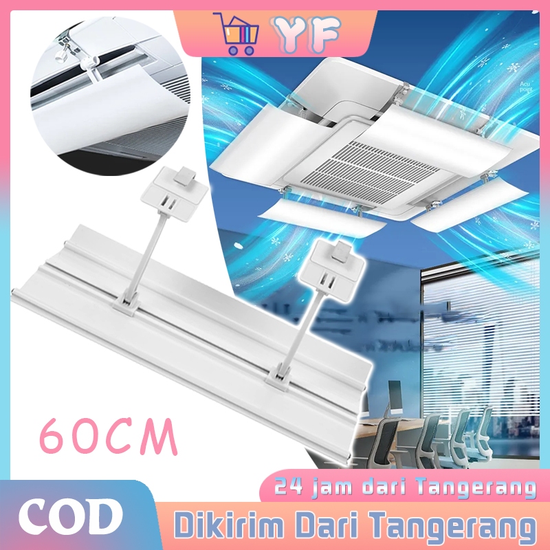 Jual 60cm Penahan Angin AC Talang AC Cassette Reflektor AC Screen Cover ...