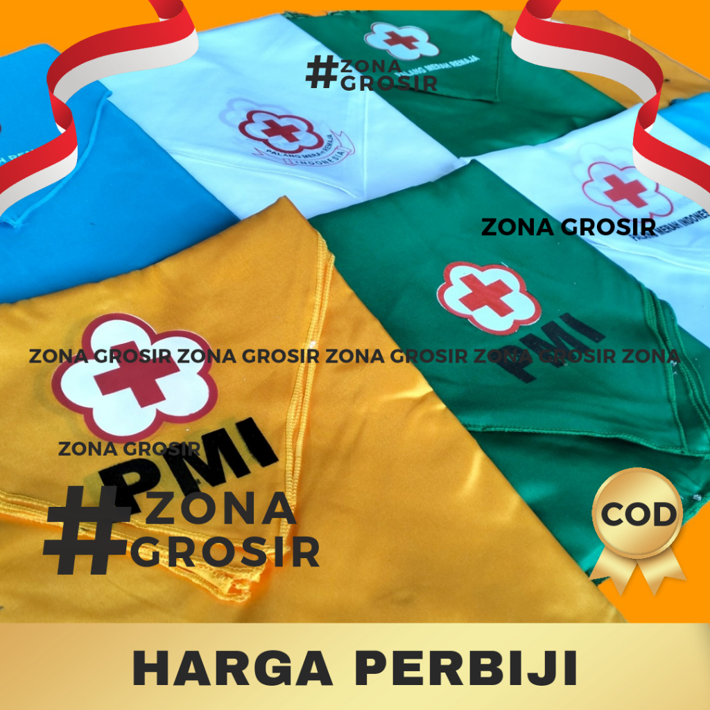 Jual Syal PMR / PMI sablon ( bijian ) | Shopee Indonesia