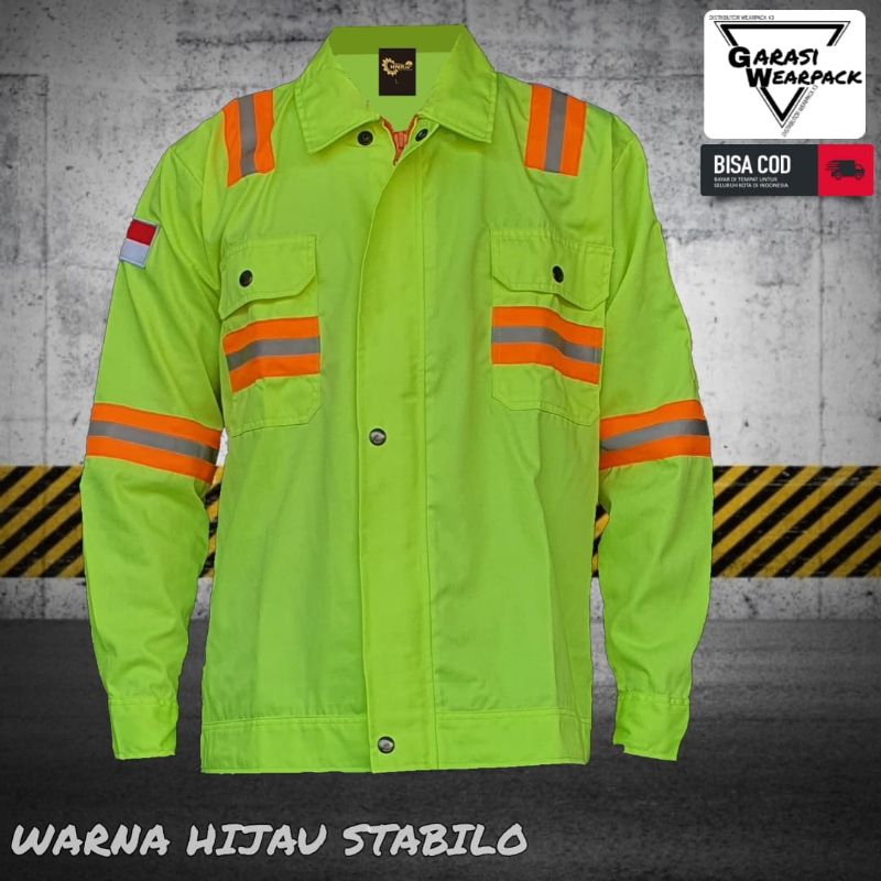 Jual Wearpack Safety Atasan / Baju kerja Proyek / APD Safety K3/ Lengan ...