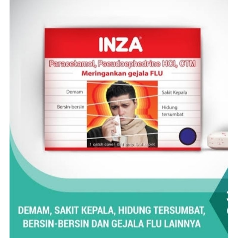 Jual inza obat pilek perstrip 4 tablet | Shopee Indonesia
