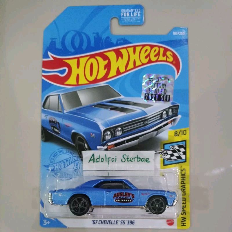Hot Wheels Chevelle Hot Wheels '11 Blue '67 Chevelle SS 396 Die-Cast ...