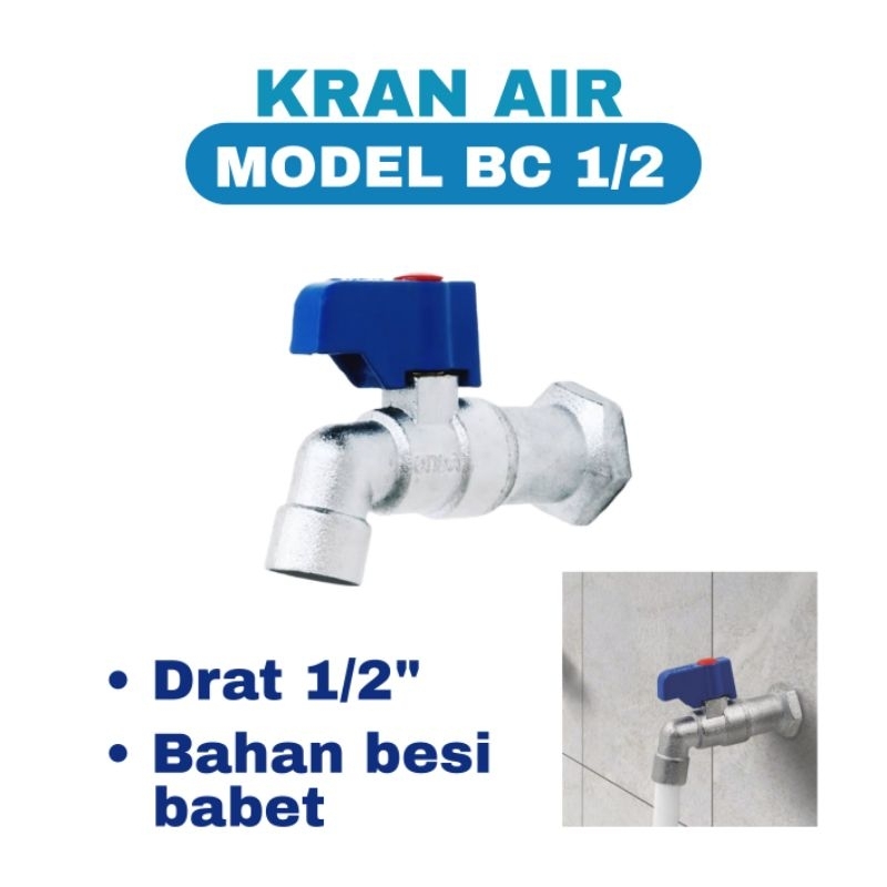 Jual Keran Air Tembok MODEL BC 1/2 Kran Taman Body Panjang Bahan Babet ...