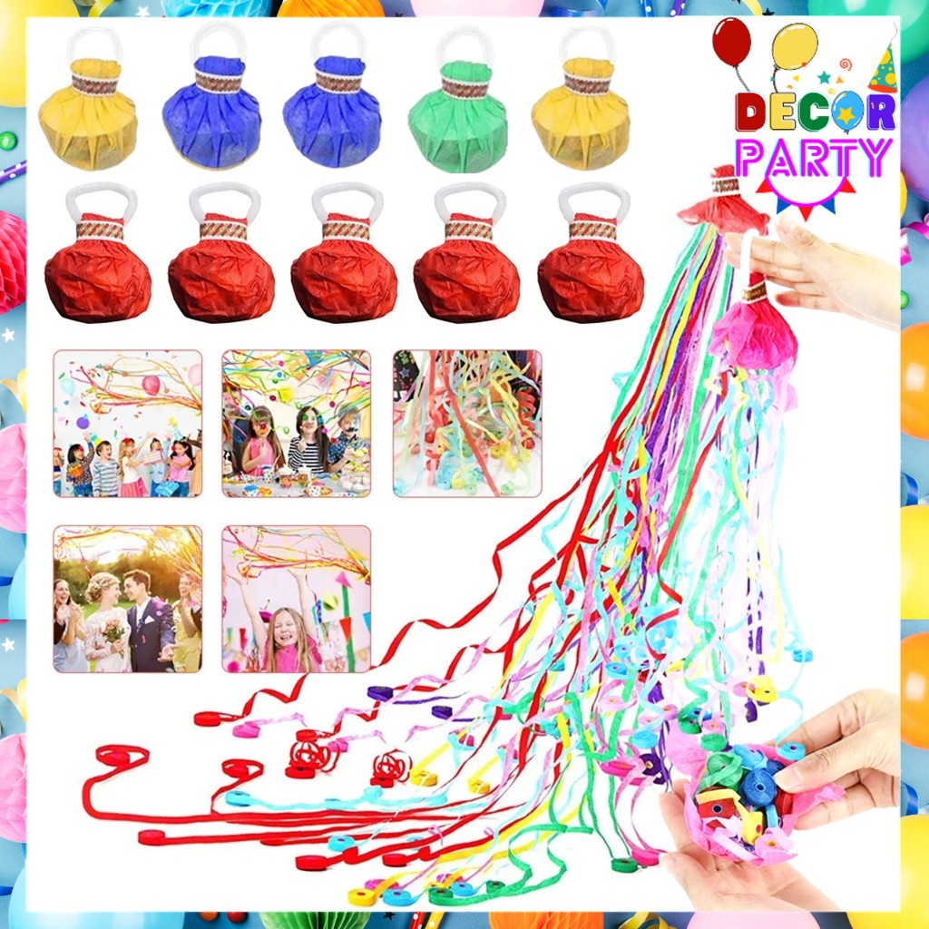 Jual DP Popper Party Pita Kertas Popper Pita Warna-warni Pita Warna ...