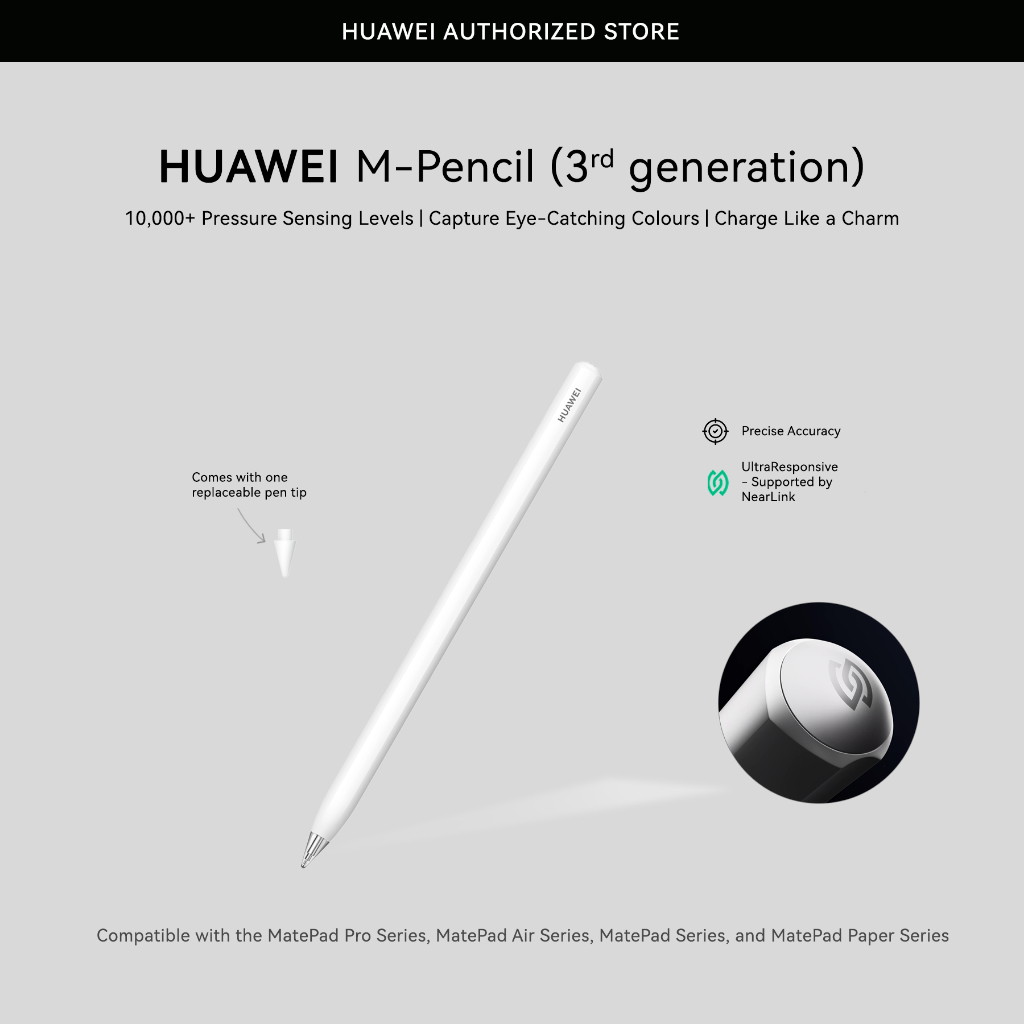 Jual HUAWEI M-Pencil (3rd generation) | Compatible with HUAWEI MatePad ...