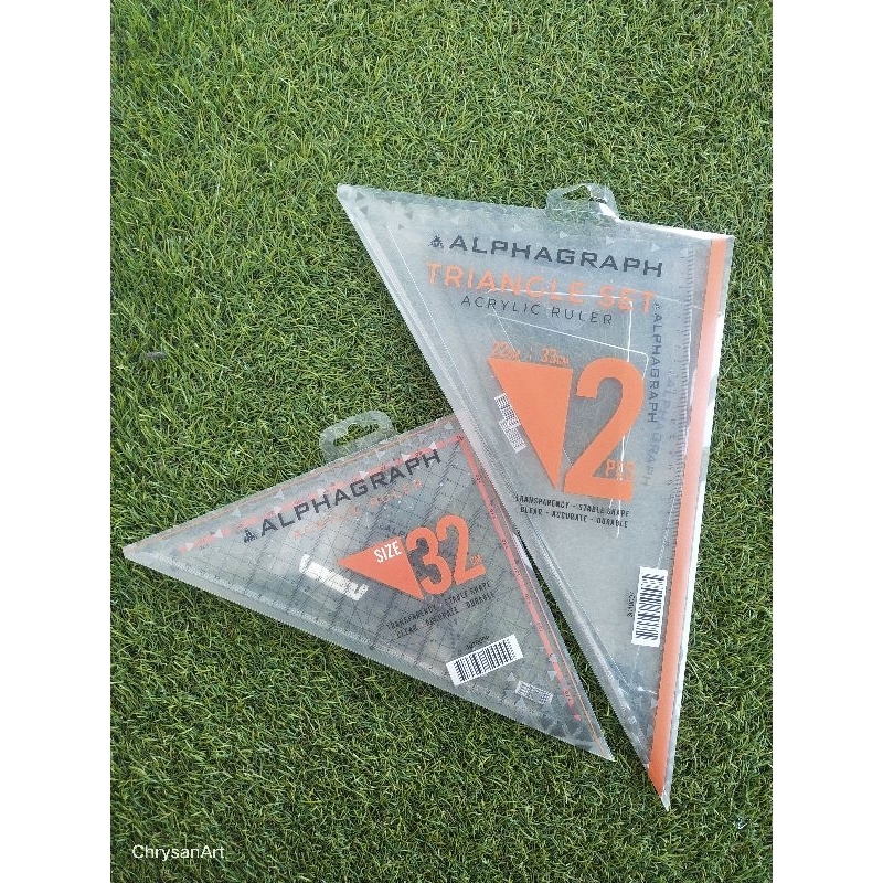 Jual Alphagraph Penggaris Segitiga satu set | Shopee Indonesia