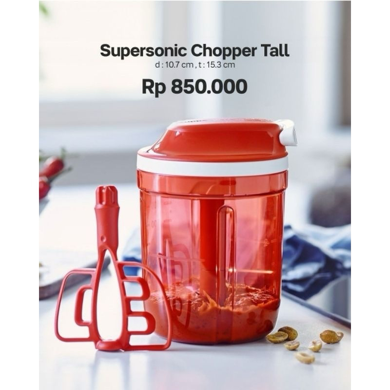Jual Tall Supersonic Chopper Tupperware | Shopee Indonesia