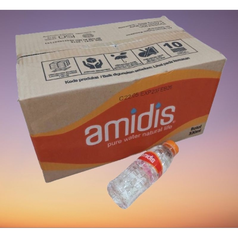 Jual Amidis Air Minum Destilasi 330ml x 24 botol | Shopee Indonesia