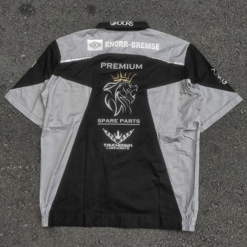 Jual KEMEJA NASCAR BENGKEL MEKANIK RACING PARTS BUS TRUK MANIA SACHS ...