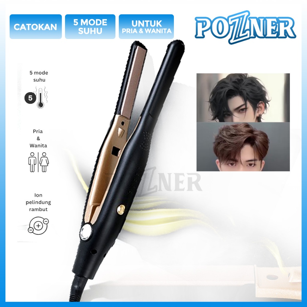 Jual Catokan Rambut Pria Wanita Rambut Pendek Catokan Poni Styling ...