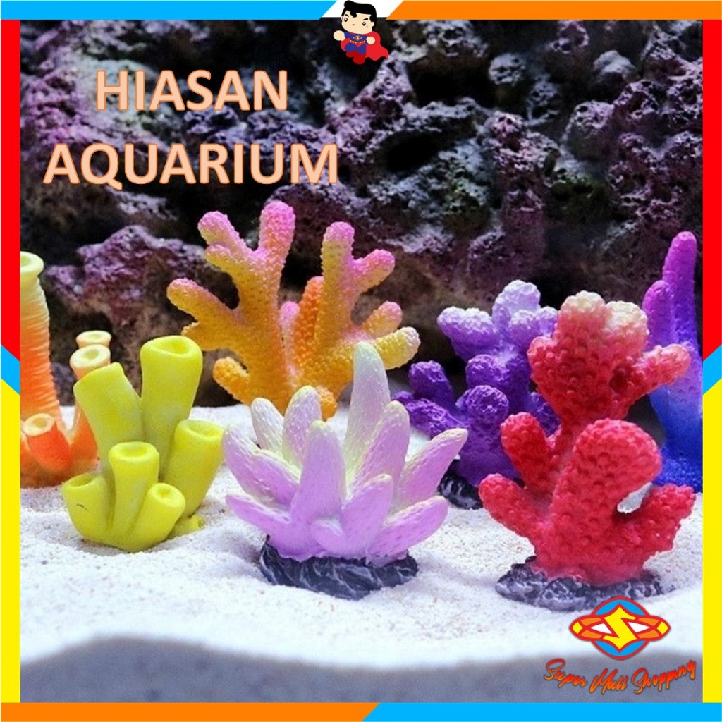 Jual SMS Hiasan Aquarium Model Terumbu Karang Artificial Coral Fish Tank Decoration Ornamen ...