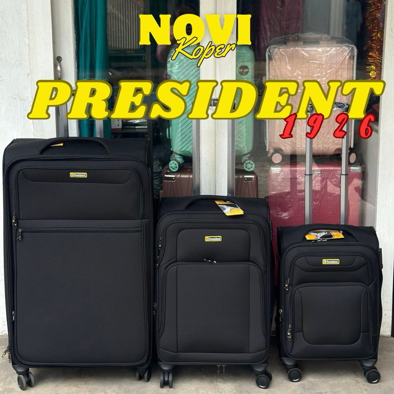 Jual KOPER KAIN PRESIDENT 1926 20 INCH, 24 INCH KABIN SOFTCASE AWET ...