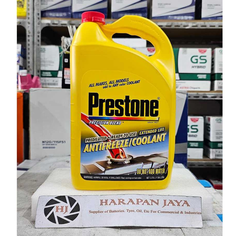 Jual AIR RADIATOR PRESTONE ANTIFREEZE WARNA MERAH ISI 3.78 LITER ...